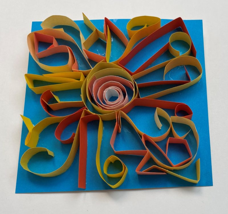 Paper Art Sun With Quilling Techniques - Art With Miss Linda