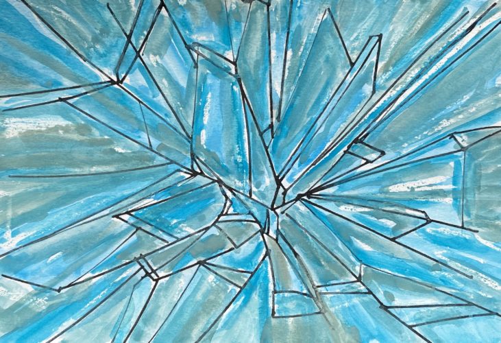 Broken Glass Painting - Art With Miss Linda