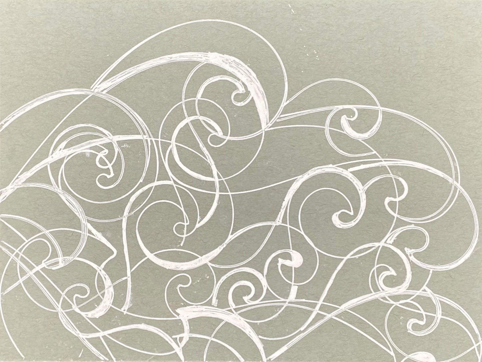 Wave Drawing Using a White Pen - Art With Miss Linda
